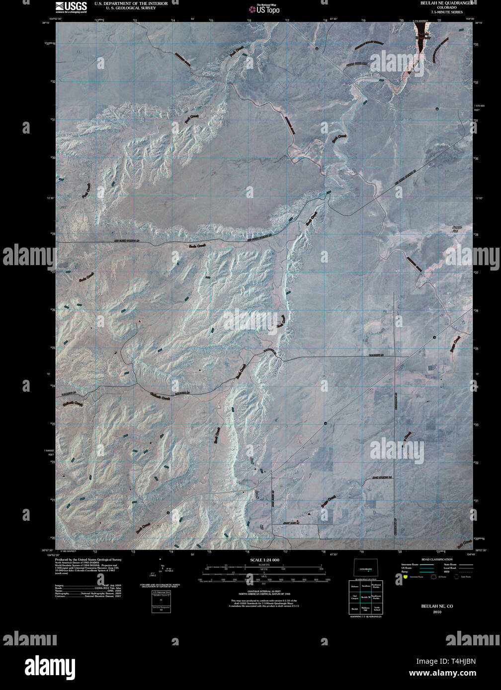 Map of beulah hi-res stock photography and images - Alamy