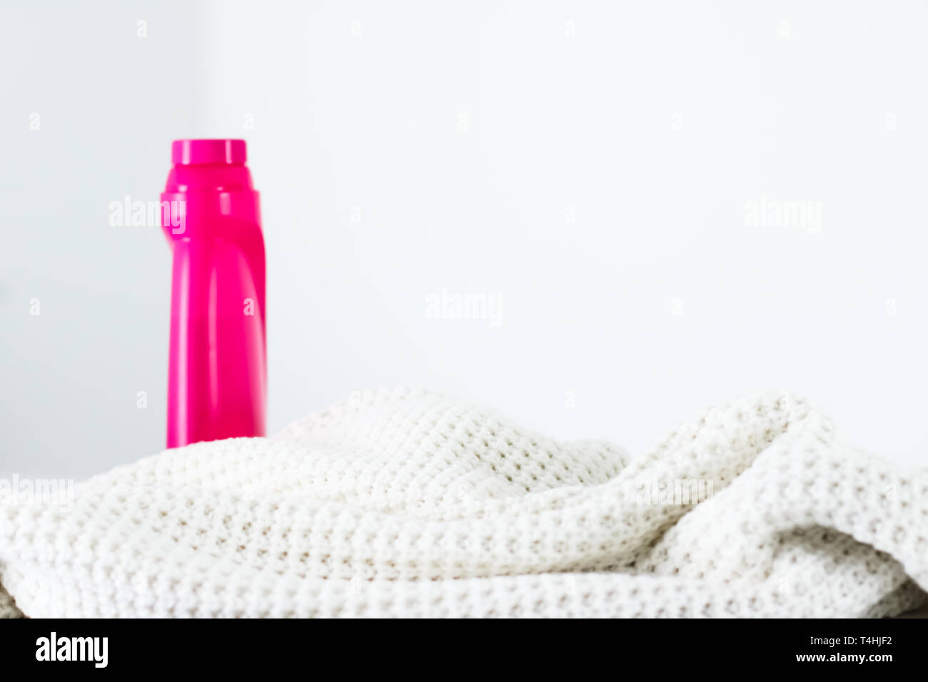 Housekeeping, fabric textures and handmade knitwear concept - Warm ...