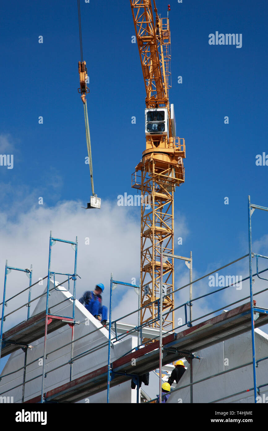 Contemporary luxury apartment buildings in construction Stock Photo - Alamy