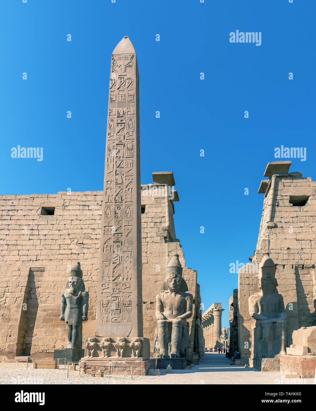 Luxor Temple, a large Ancient Egyptian temple complex located on the ...
