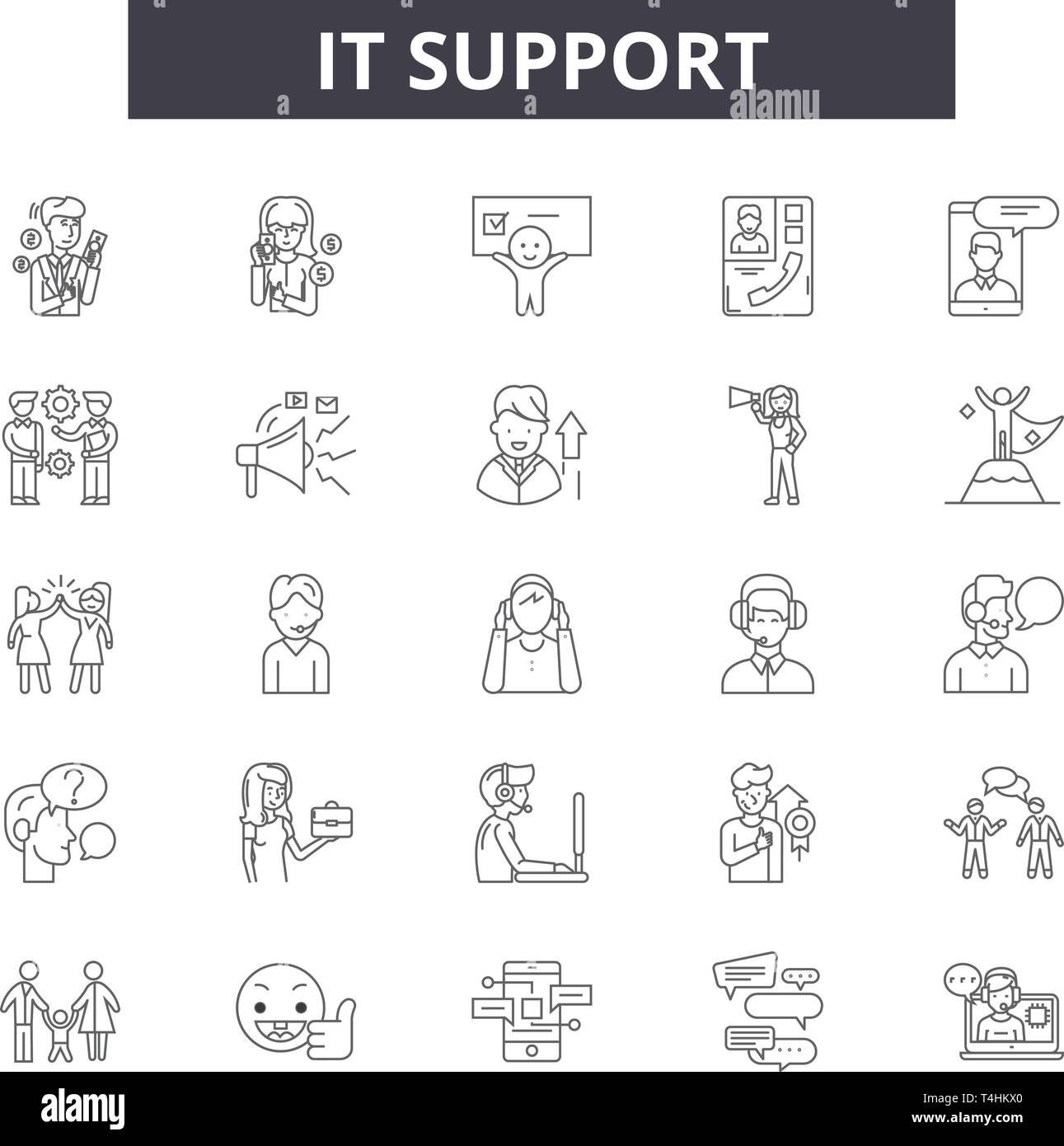 It support line icons, signs set, vector. It support outline concept ...