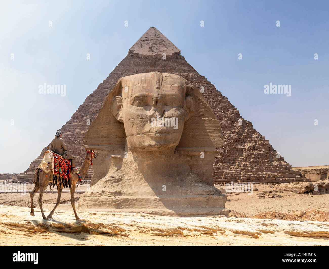 Spinx face on the Giza pyramid background, Cairo, Egypt Stock Photo - Alamy