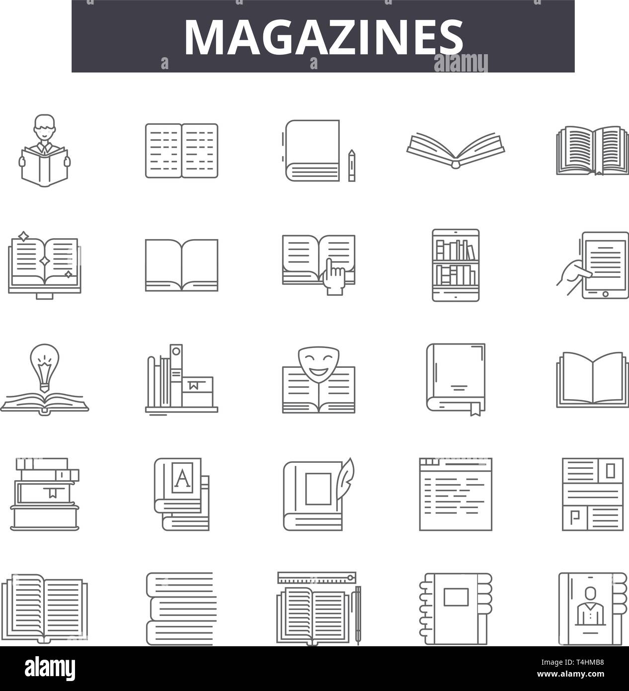 Magazines and digital media Stock Vector Images - Alamy