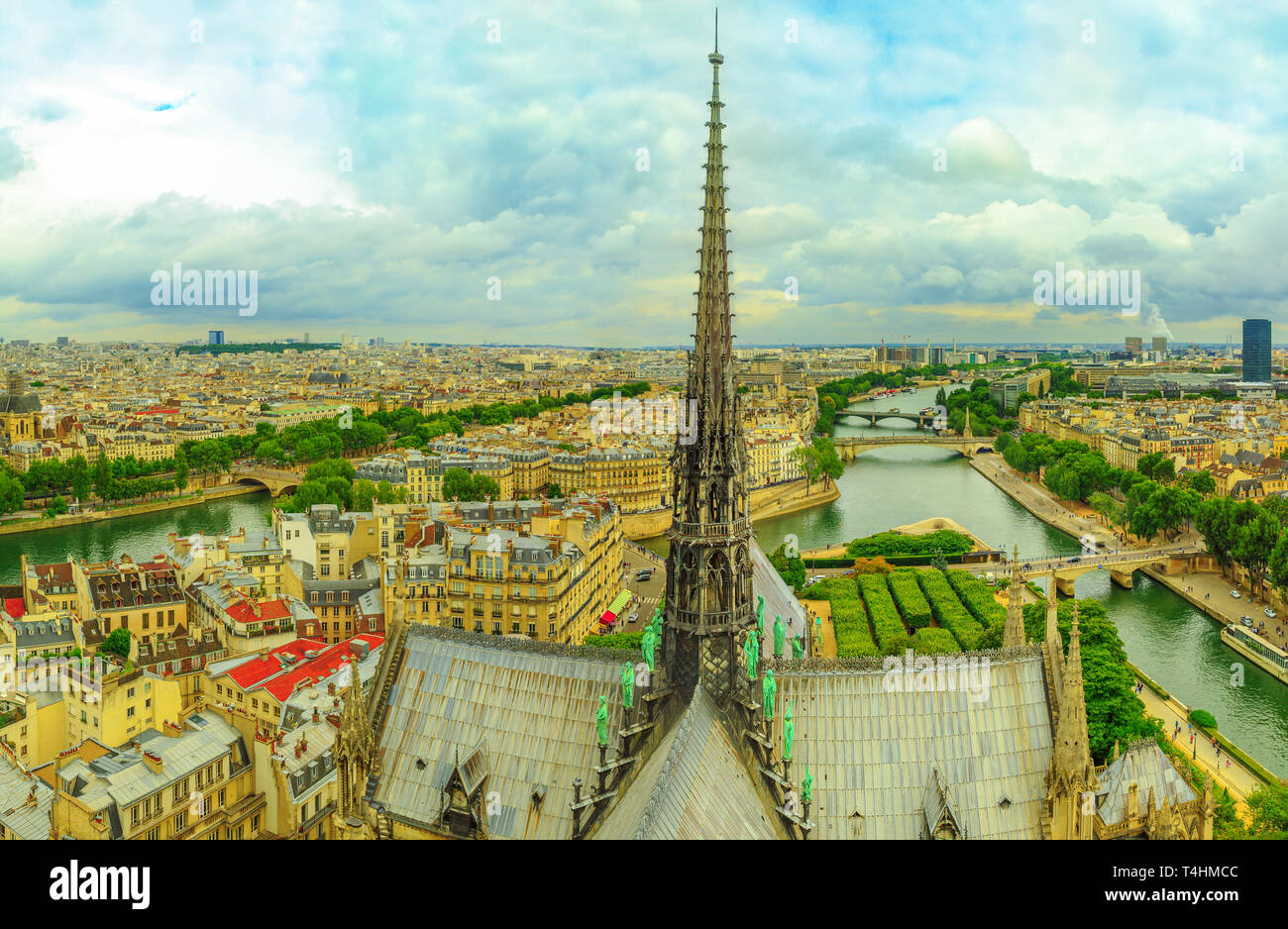 The spire of notre dame hi-res stock photography and images - Alamy