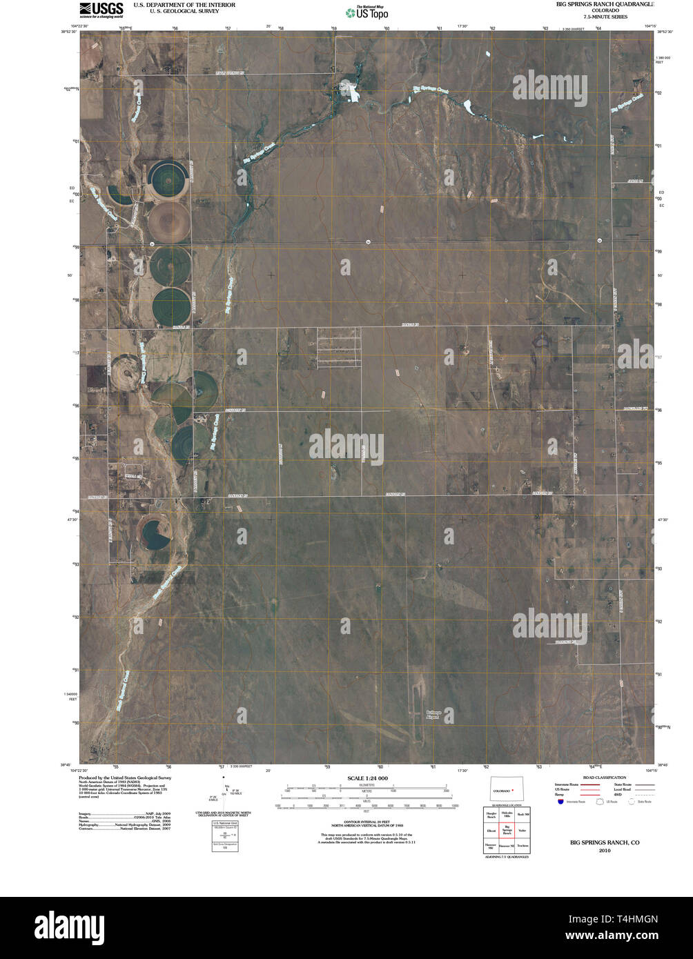 Map of big springs hi-res stock photography and images - Alamy
