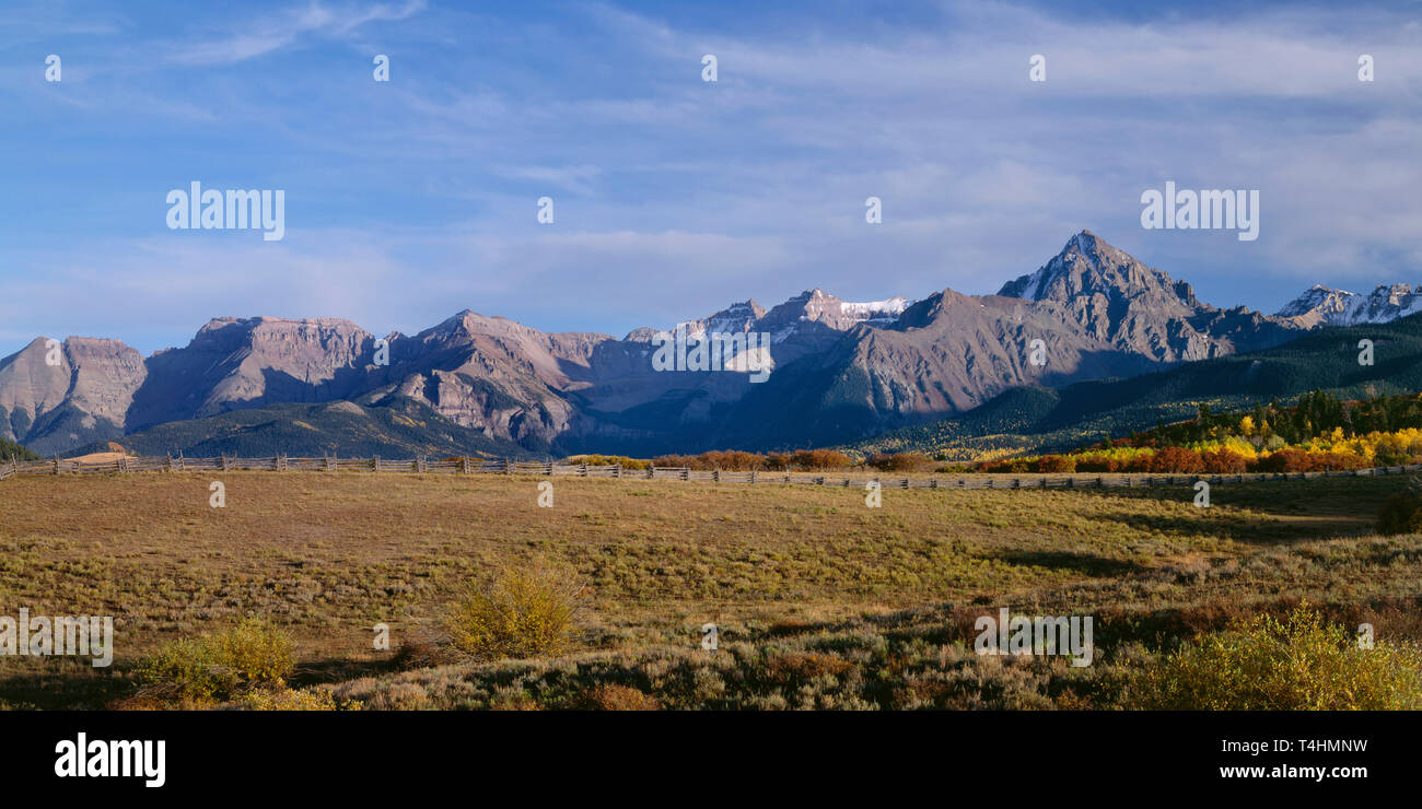 USA, Colorado, Uncompahgre National Forest, The Sneffels Range and ...