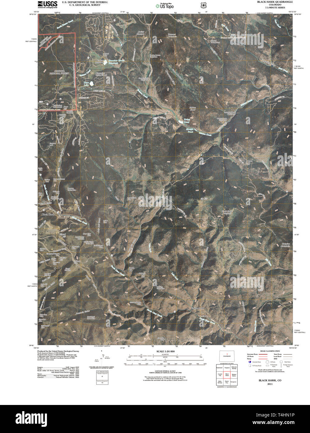Map of black hawk hi-res stock photography and images - Alamy