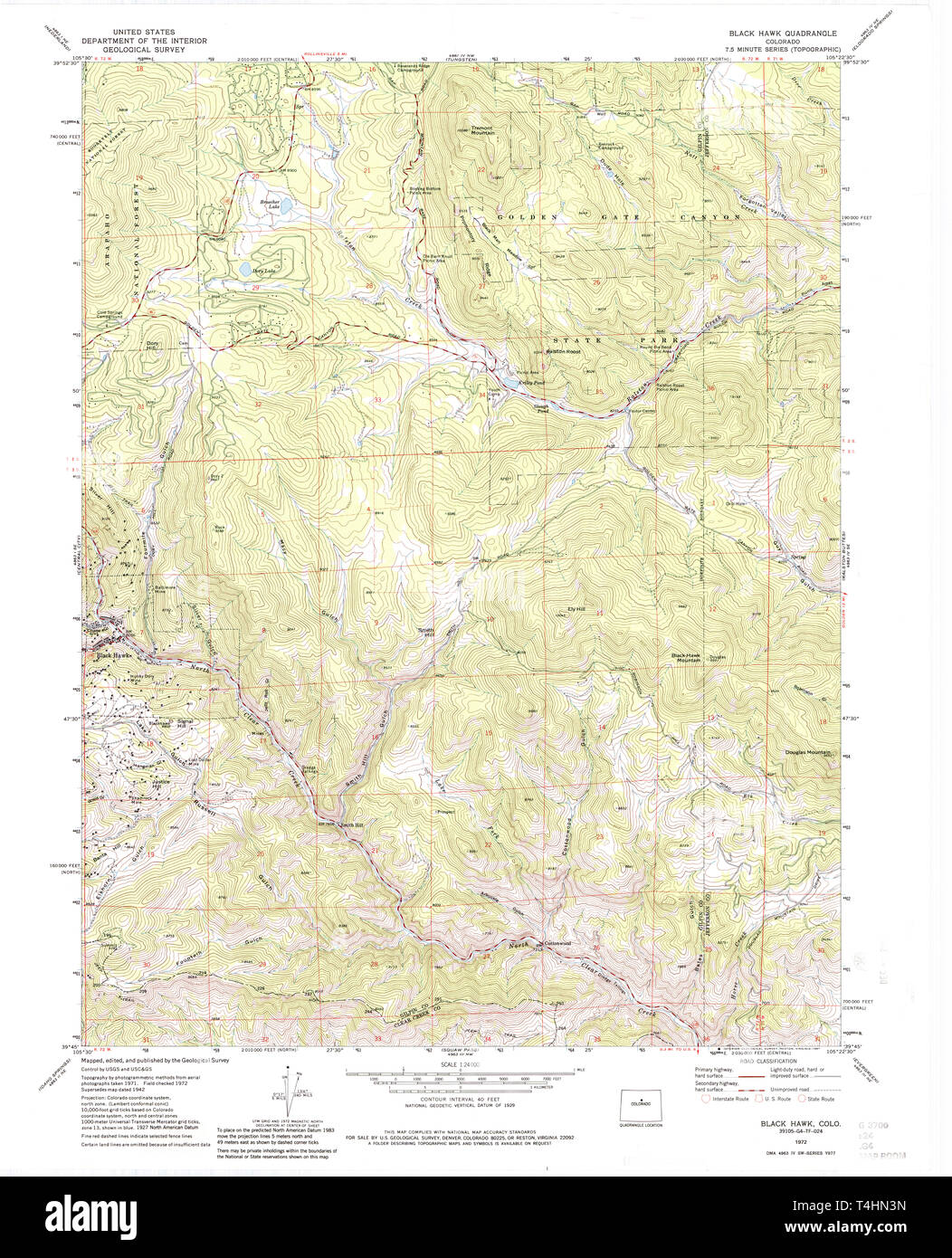 Map of black hawk hi-res stock photography and images - Alamy