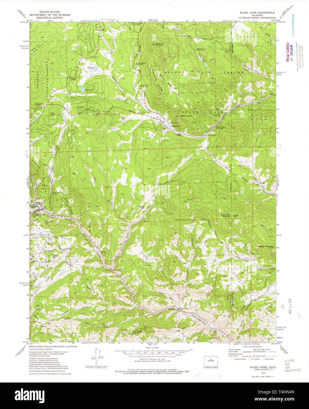 Map of black hawk hi-res stock photography and images - Alamy