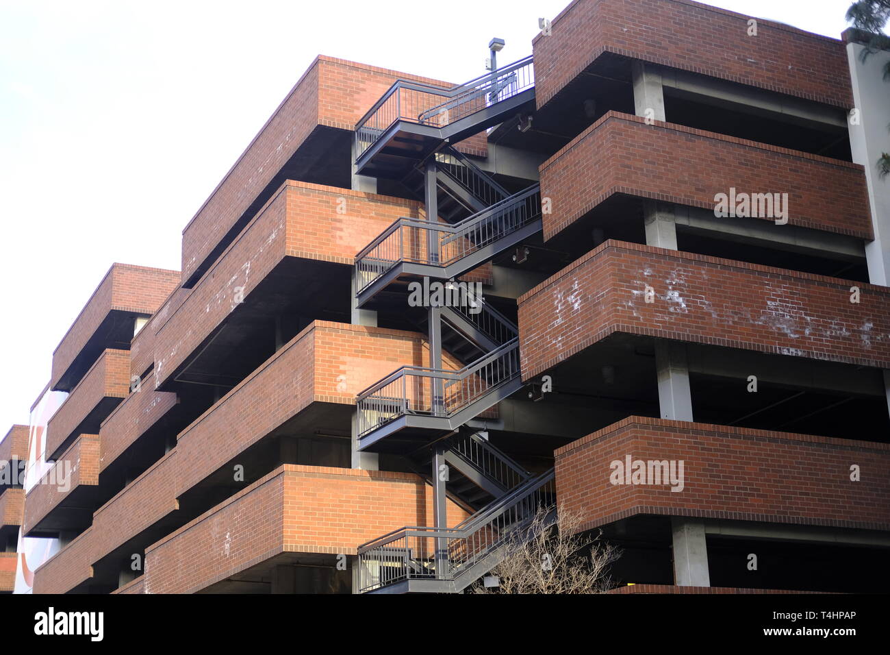 Corner of a parking structure in downtown Anaheim Stock Photo - Alamy