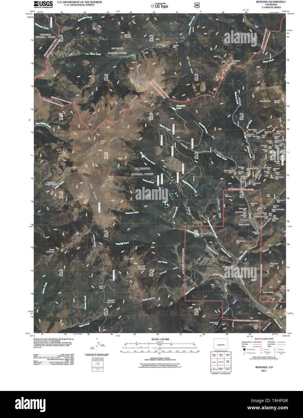 Bonanza map hi-res stock photography and images - Alamy