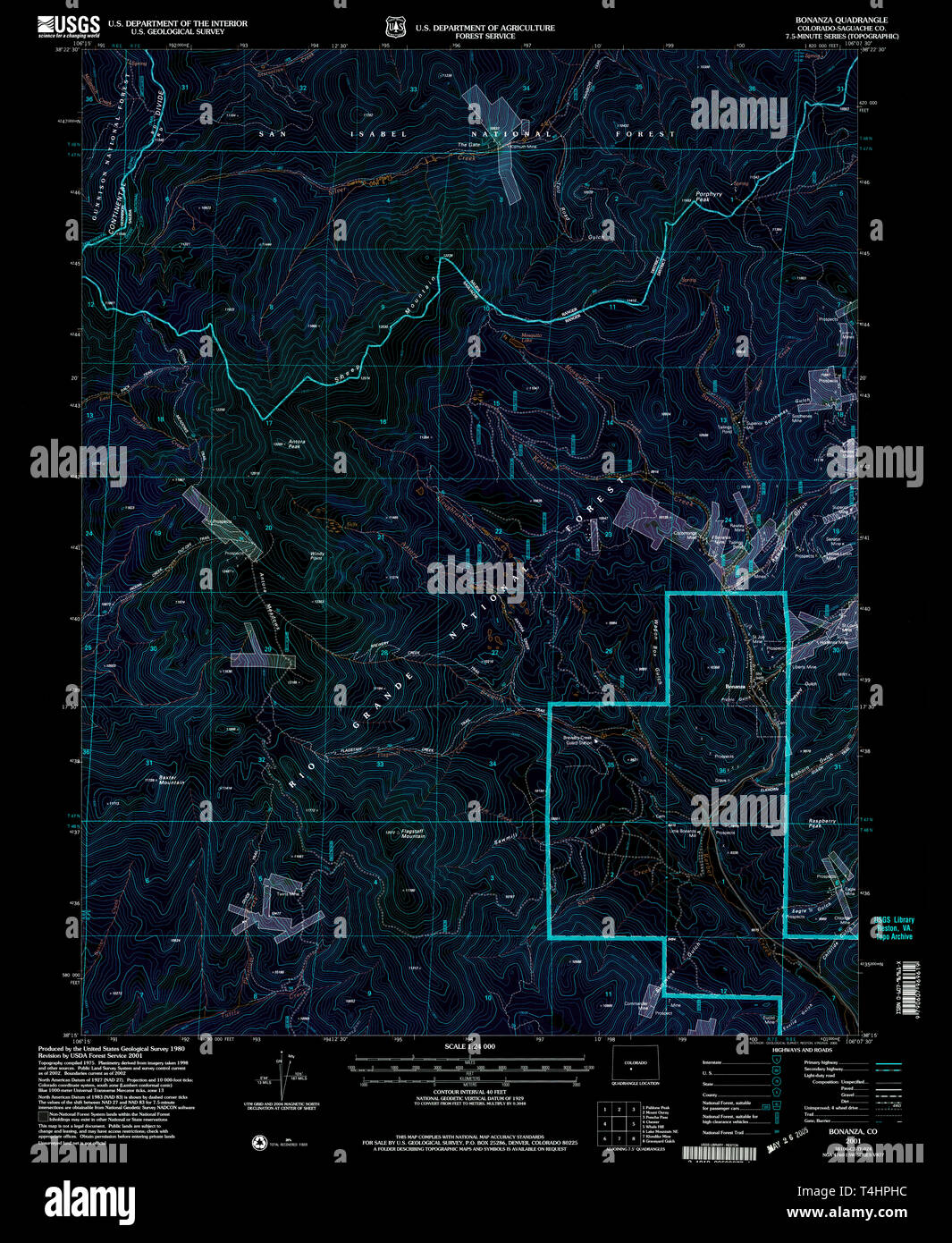 Bonanza map hi-res stock photography and images - Alamy