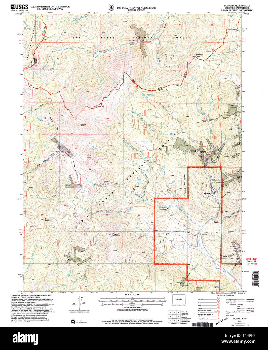 Map of bonanza hi-res stock photography and images - Alamy