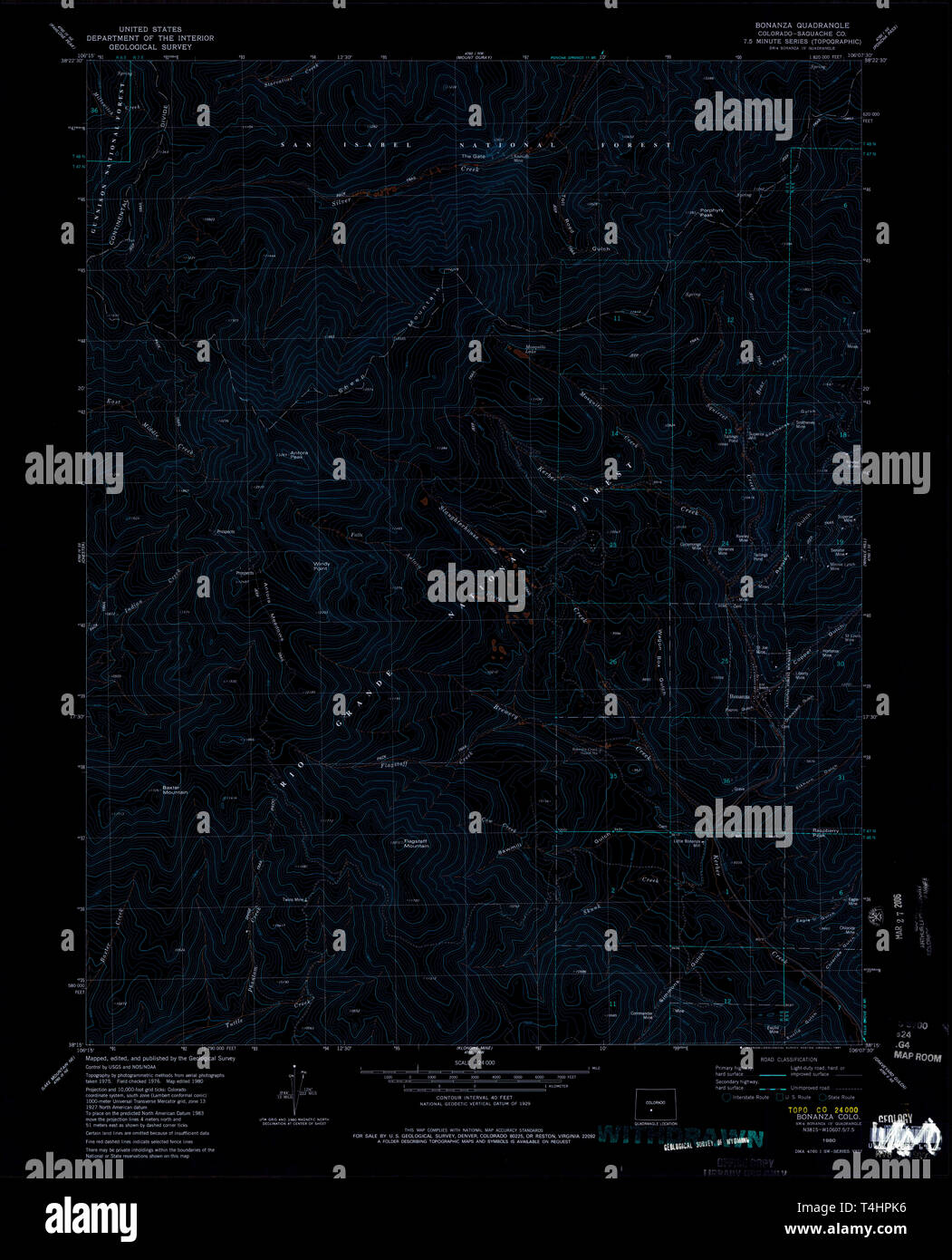 Bonanza map hi-res stock photography and images - Alamy