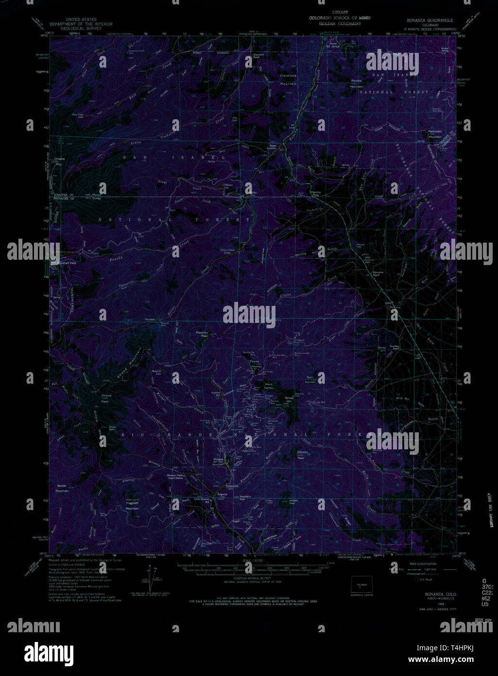 Bonanza map hi-res stock photography and images - Alamy