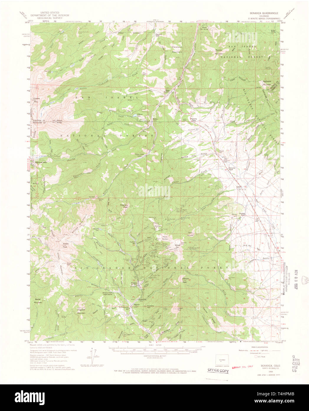 Bonanza map hi-res stock photography and images - Alamy