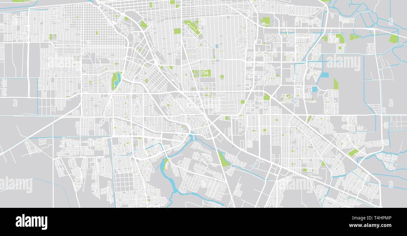 Urban vector city map of Mexicali, Mexico Stock Vector Image & Art - Alamy
