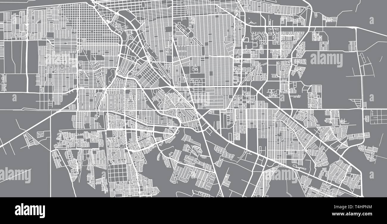 Urban vector city map of Mexicali, Mexico Stock Vector Image & Art - Alamy