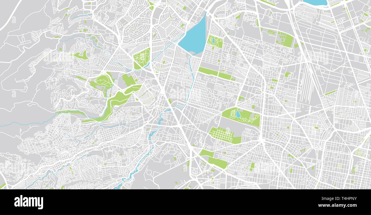 Urban vector city map of Naucalpan, Mexico Stock Vector Image & Art - Alamy