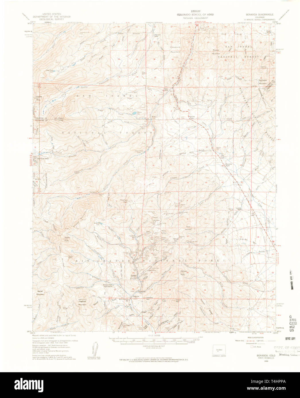 Bonanza map hi-res stock photography and images - Alamy