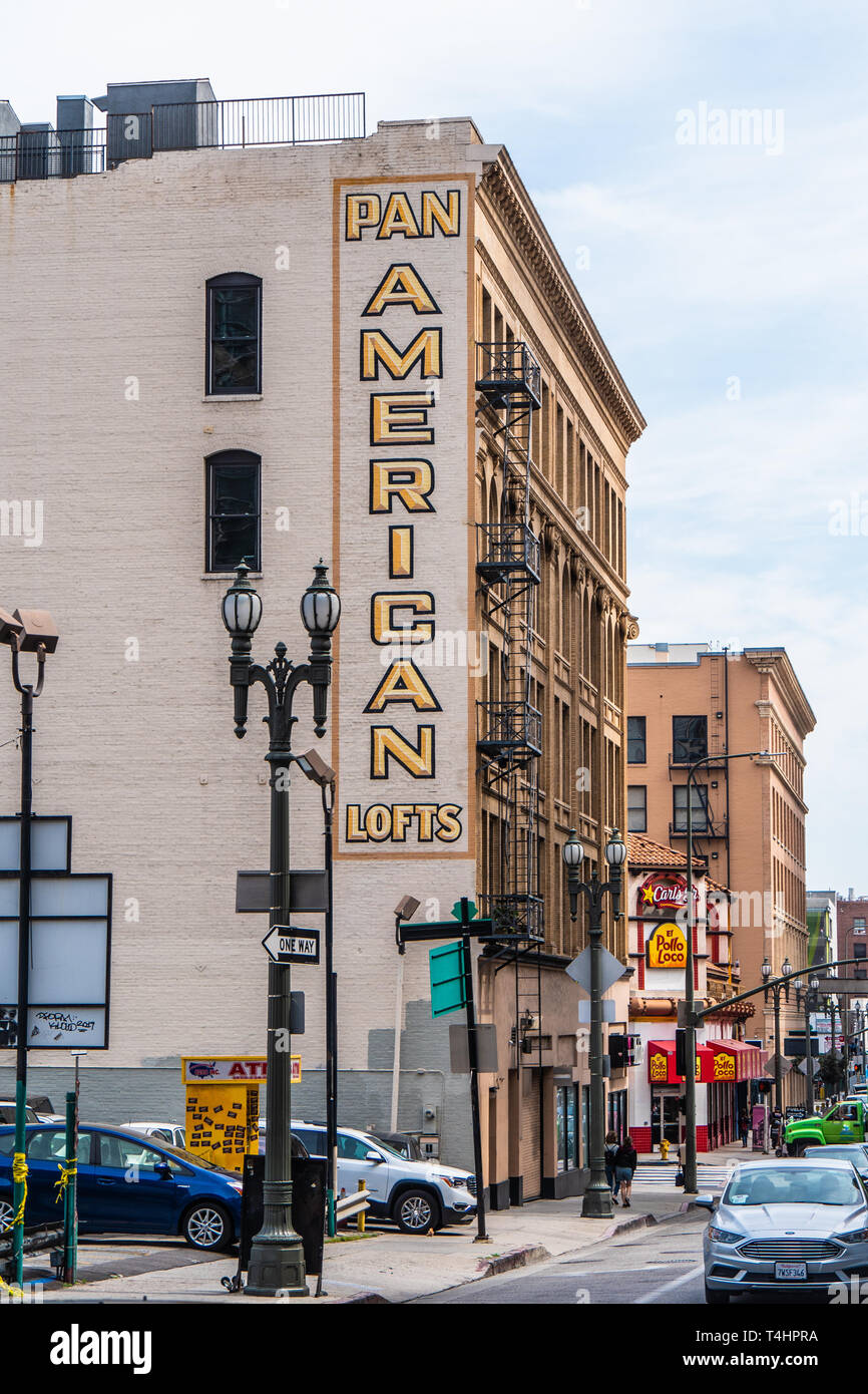 Pan American Lofts at Downtown Los Angeles - CALIFORNIA, USA - MARCH 18 ...