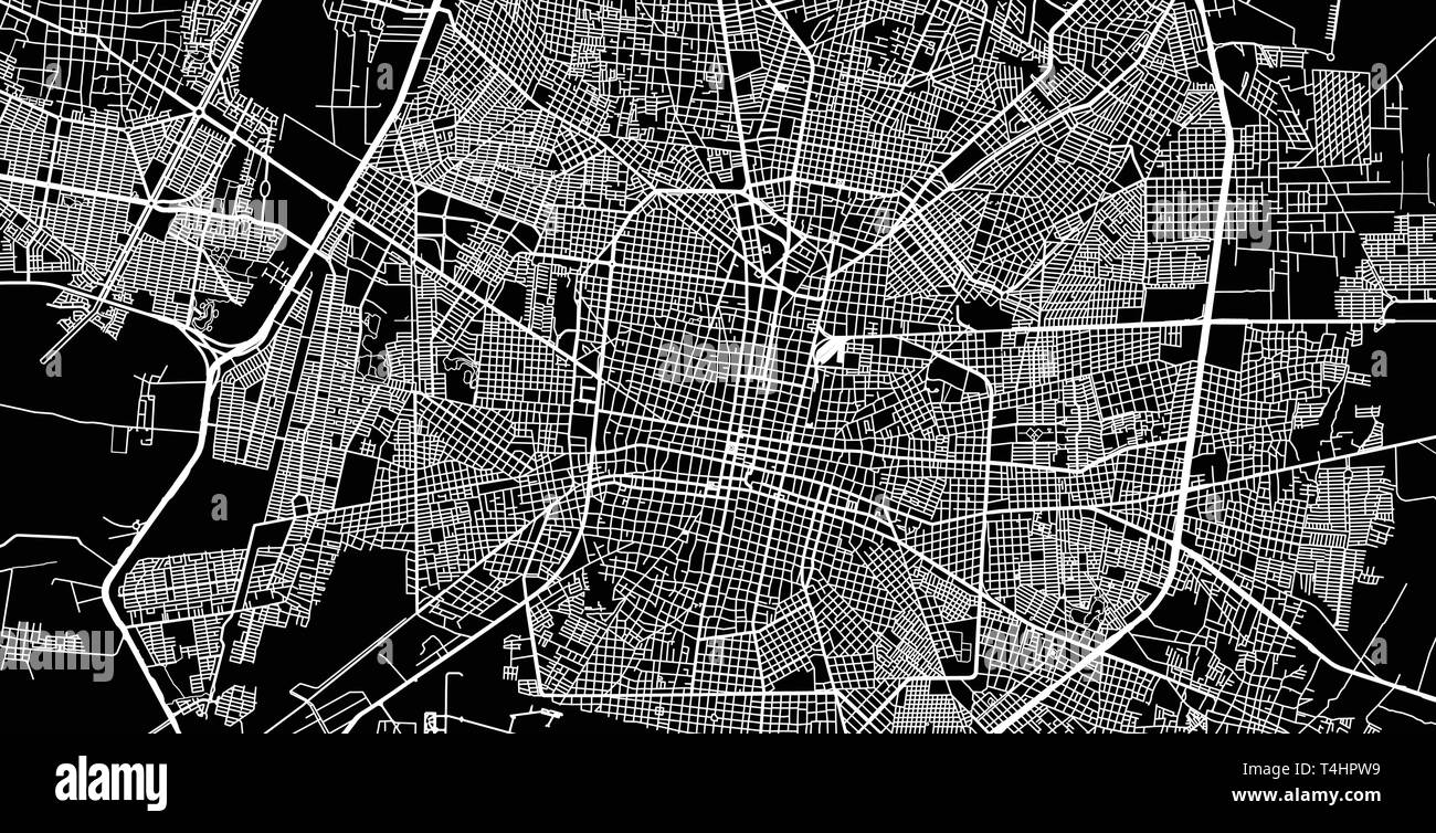 Urban vector city map of Merida, Mexico Stock Vector Image & Art - Alamy
