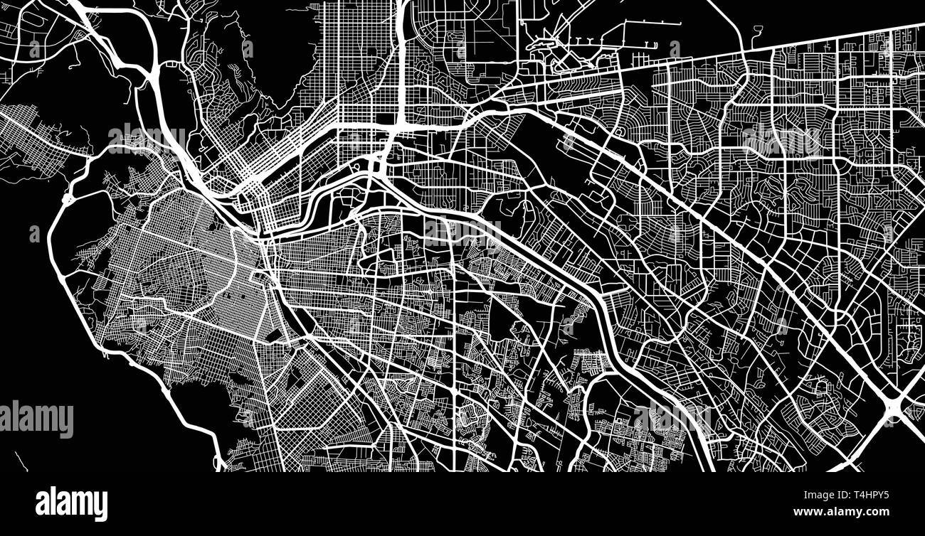 Urban vector city map of Juarez, Mexico Stock Vector Image & Art - Alamy