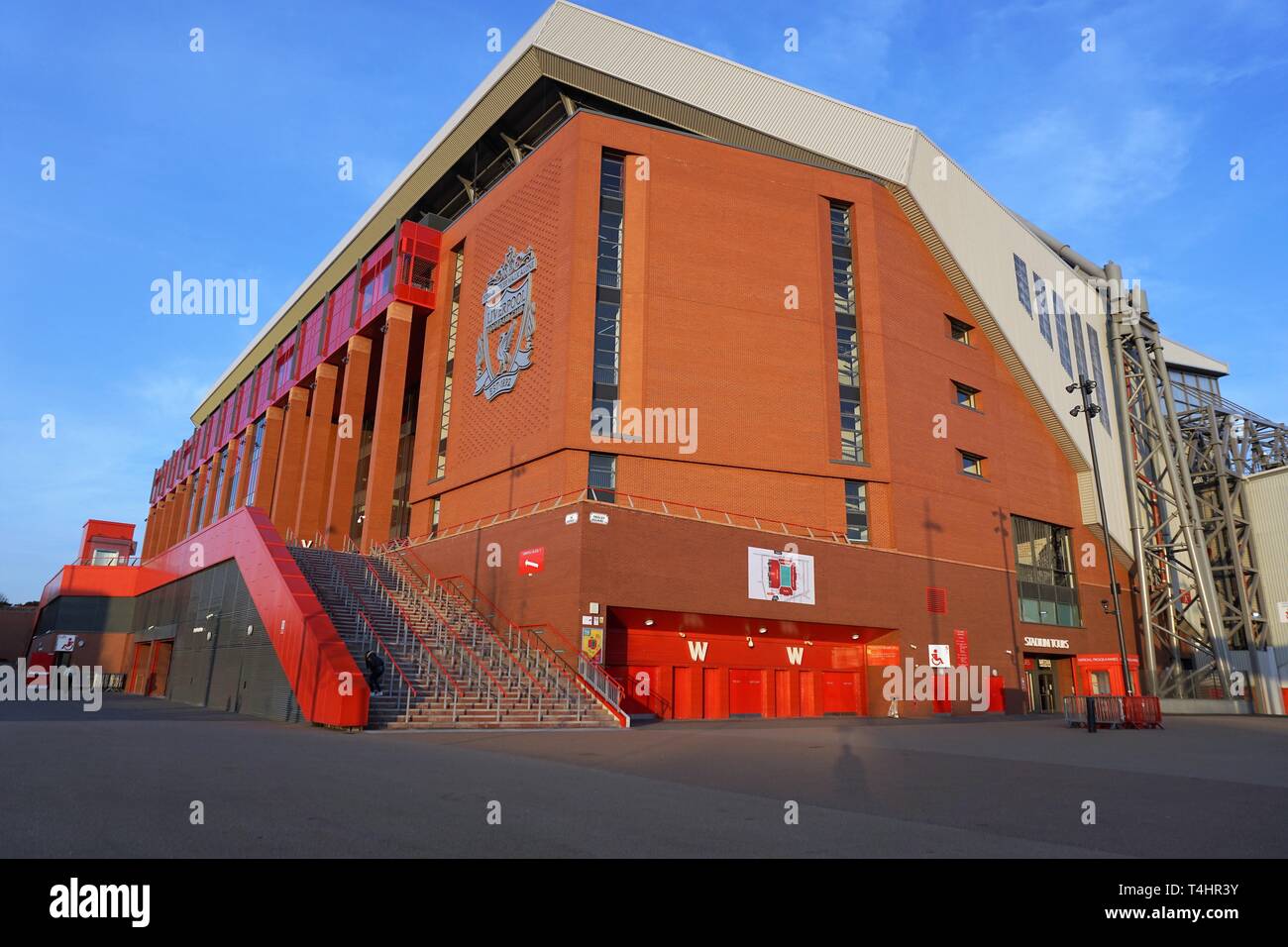 Anfield, Home Of Liverpool FC Stock Photo - Alamy
