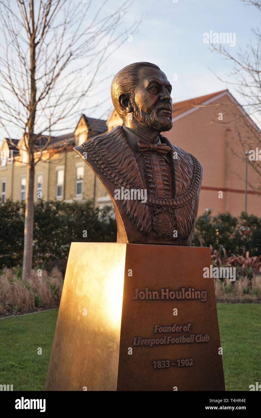 Bust Of John Houlding, Founder Of Liverpool FC Stock Photo - Alamy