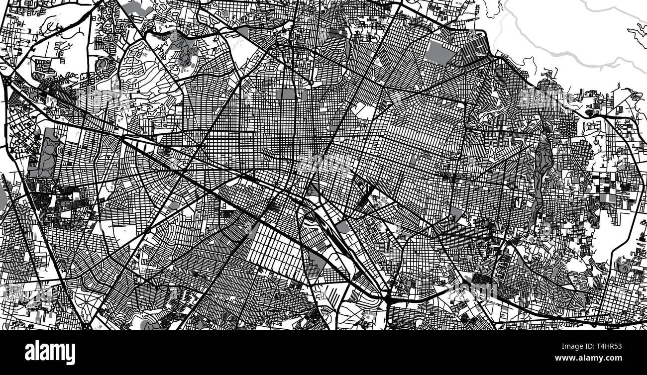 Urban vector city map of Guadalajara, Mexico Stock Vector Image & Art - Alamy