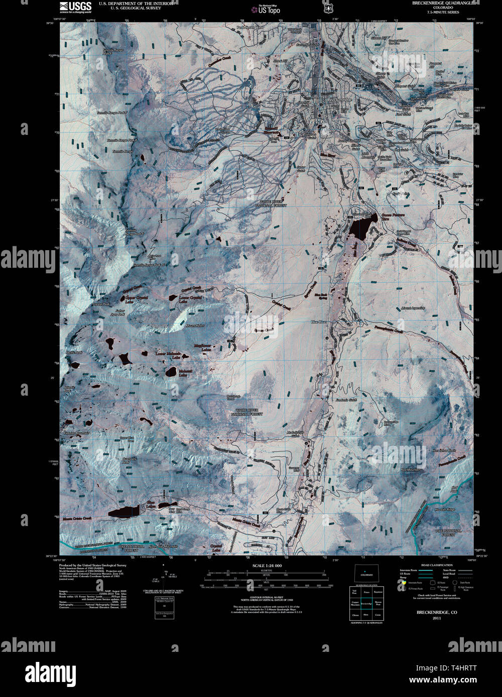 Map of breckenridge hi-res stock photography and images - Alamy