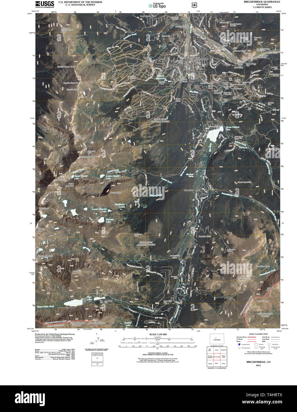 Breckenridge map hi-res stock photography and images - Alamy