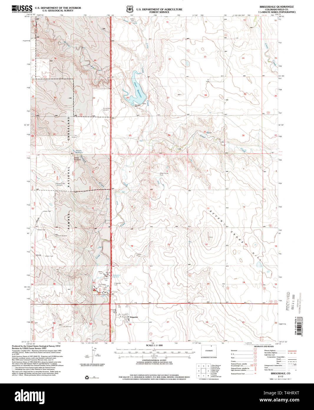 Briggsdale colorado map hi-res stock photography and images - Alamy