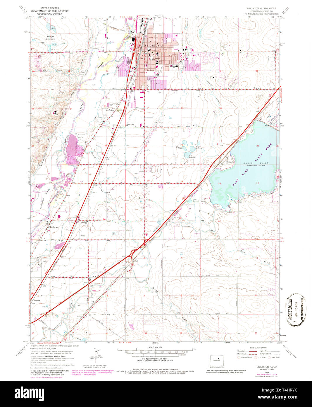 Brighton colorado map hi-res stock photography and images - Alamy