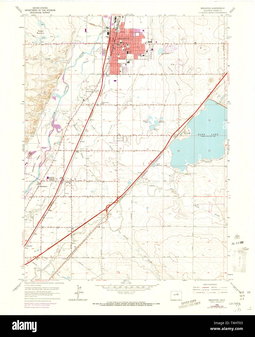 Brighton colorado map hi-res stock photography and images - Alamy