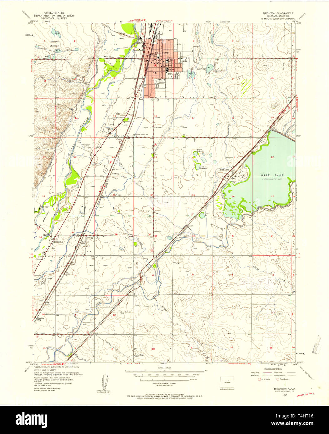 Map of brighton colorado hi-res stock photography and images - Alamy