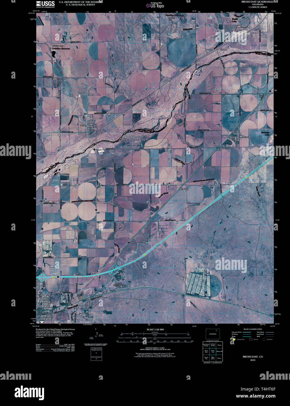 Brush colorado map hi-res stock photography and images - Alamy