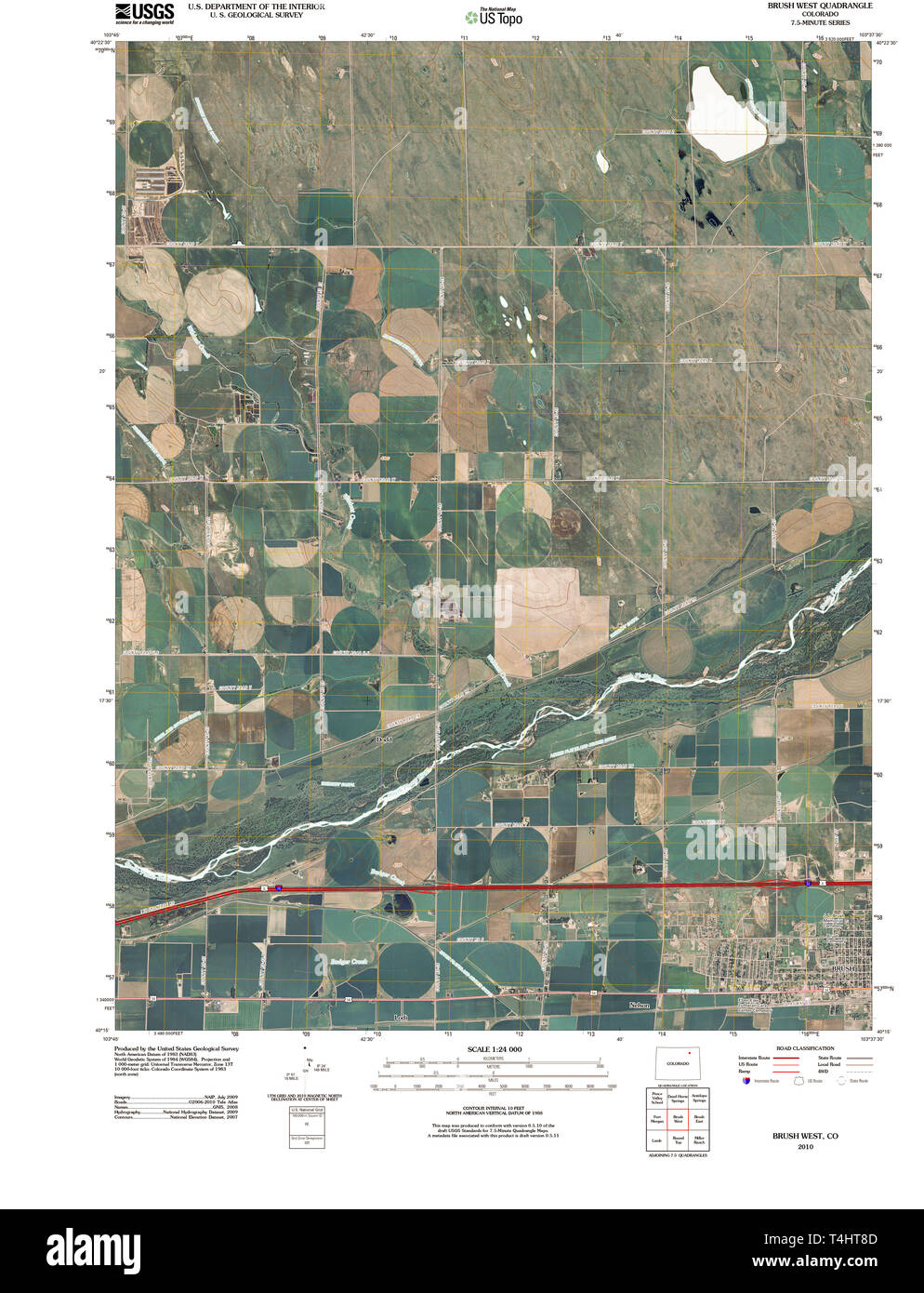 Brush colorado map hi-res stock photography and images - Alamy