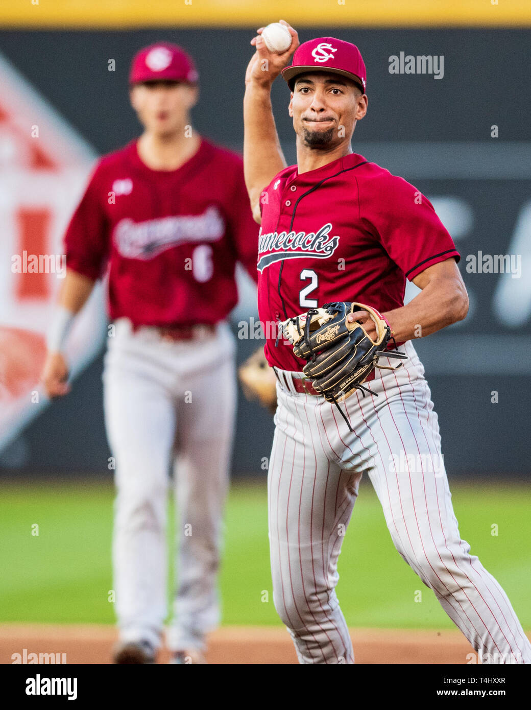 Charlotte, North Carolina, USA. 16th Apr 2019. South Carolina Infielder ...