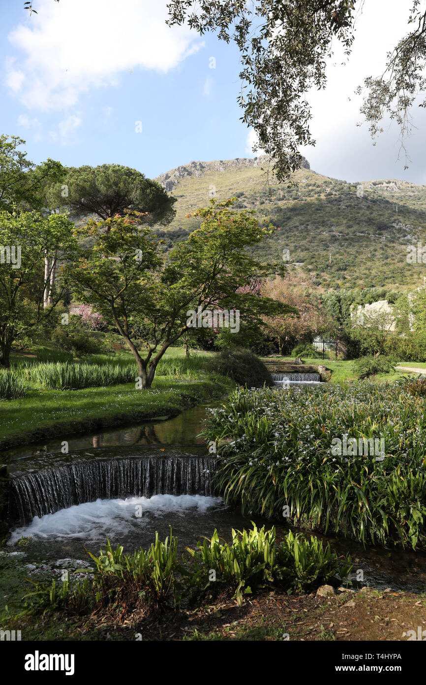 Cisterna. 14th Apr, 2019. Photo taken on April 14, 2019 shows the view ...