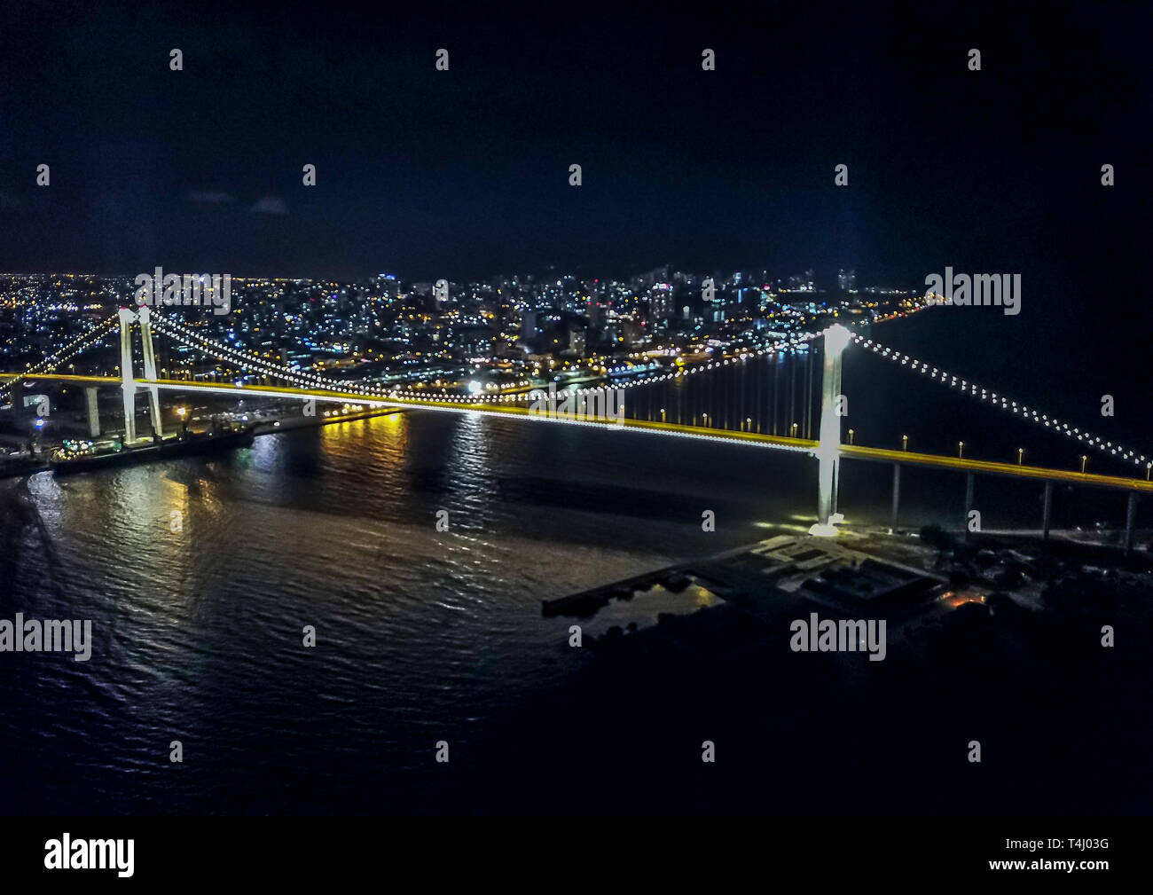 Maputo. 9th Apr, 2019. Aerial photo taken on April 9, 2019 shows a view ...