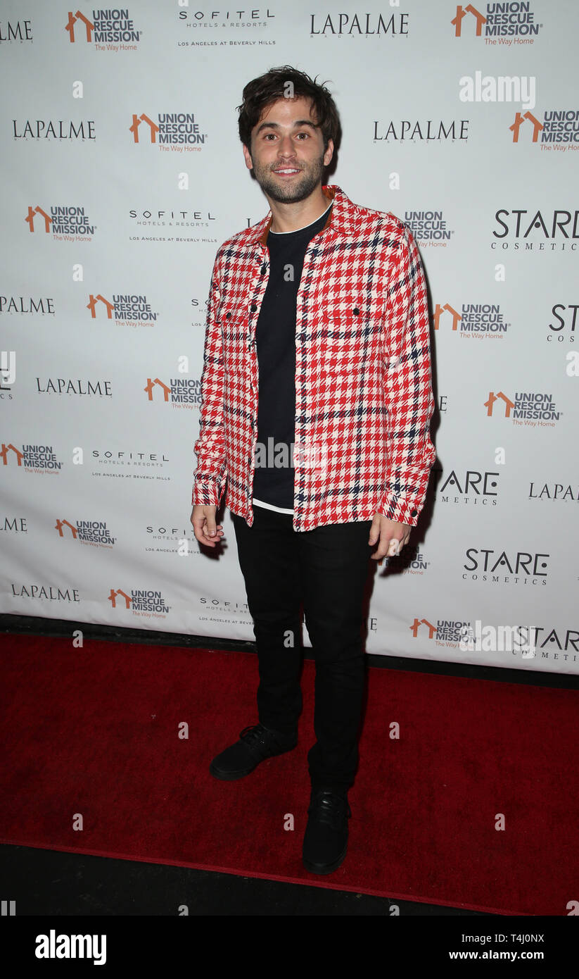 Los Angeles, Ca, USA. 16th Apr, 2019. Jake Borreli, at the Lapalme ...