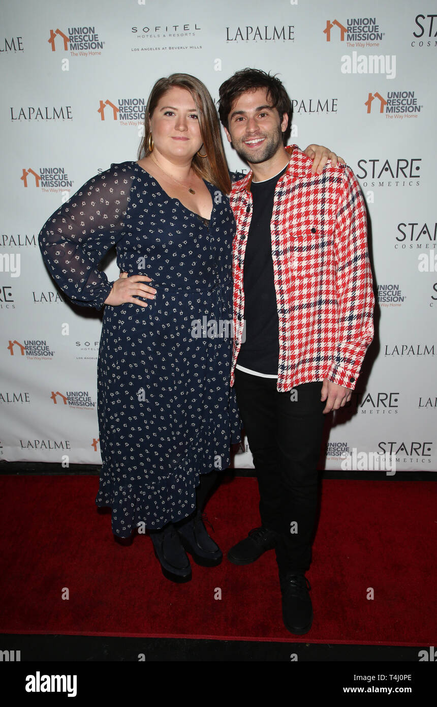 Los Angeles, Ca, USA. 16th Apr, 2019. Jaicy Elliot, Jake Borreli, at ...