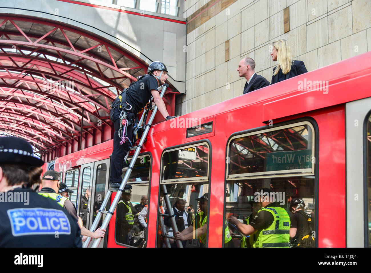 Extinction rebellion protesters dlr hi-res stock photography and images ...