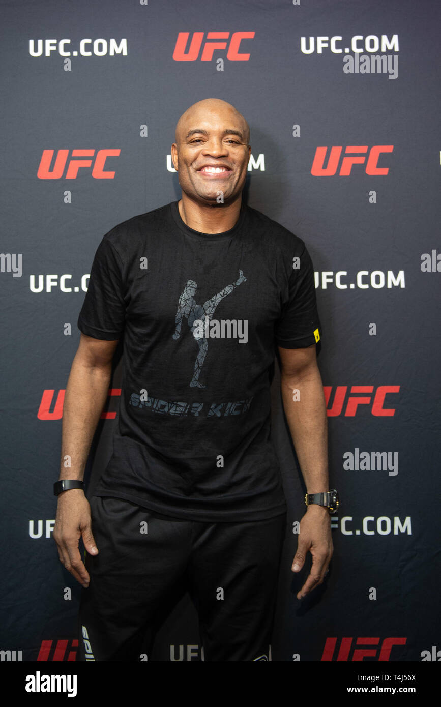 Rio De Janeiro, Brazil. 17th Apr, 2019. UFC® promotes a media day with ...