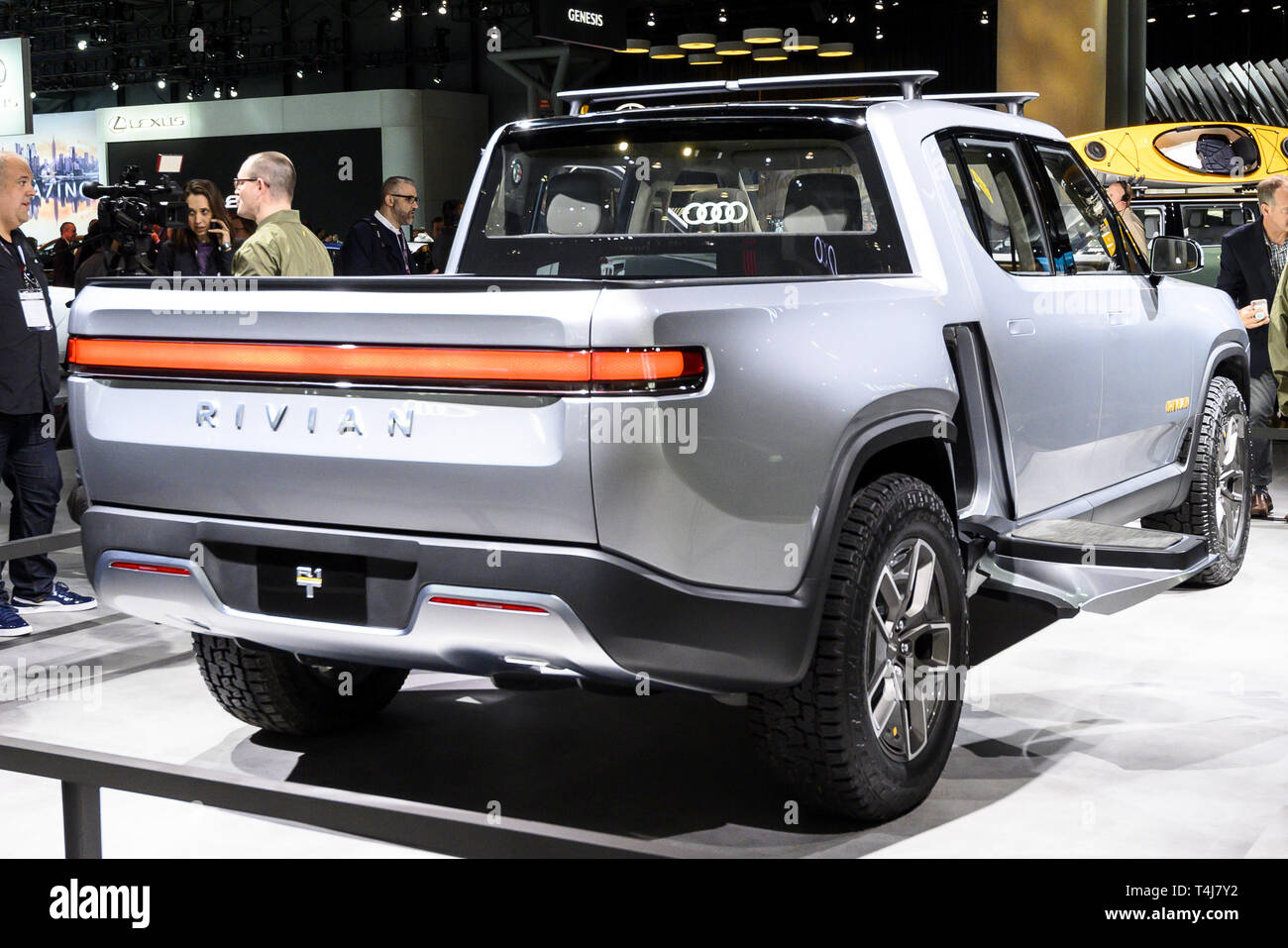 New York, NY, USA. 17th Apr, 2019. Rivian R1T at the New York ...