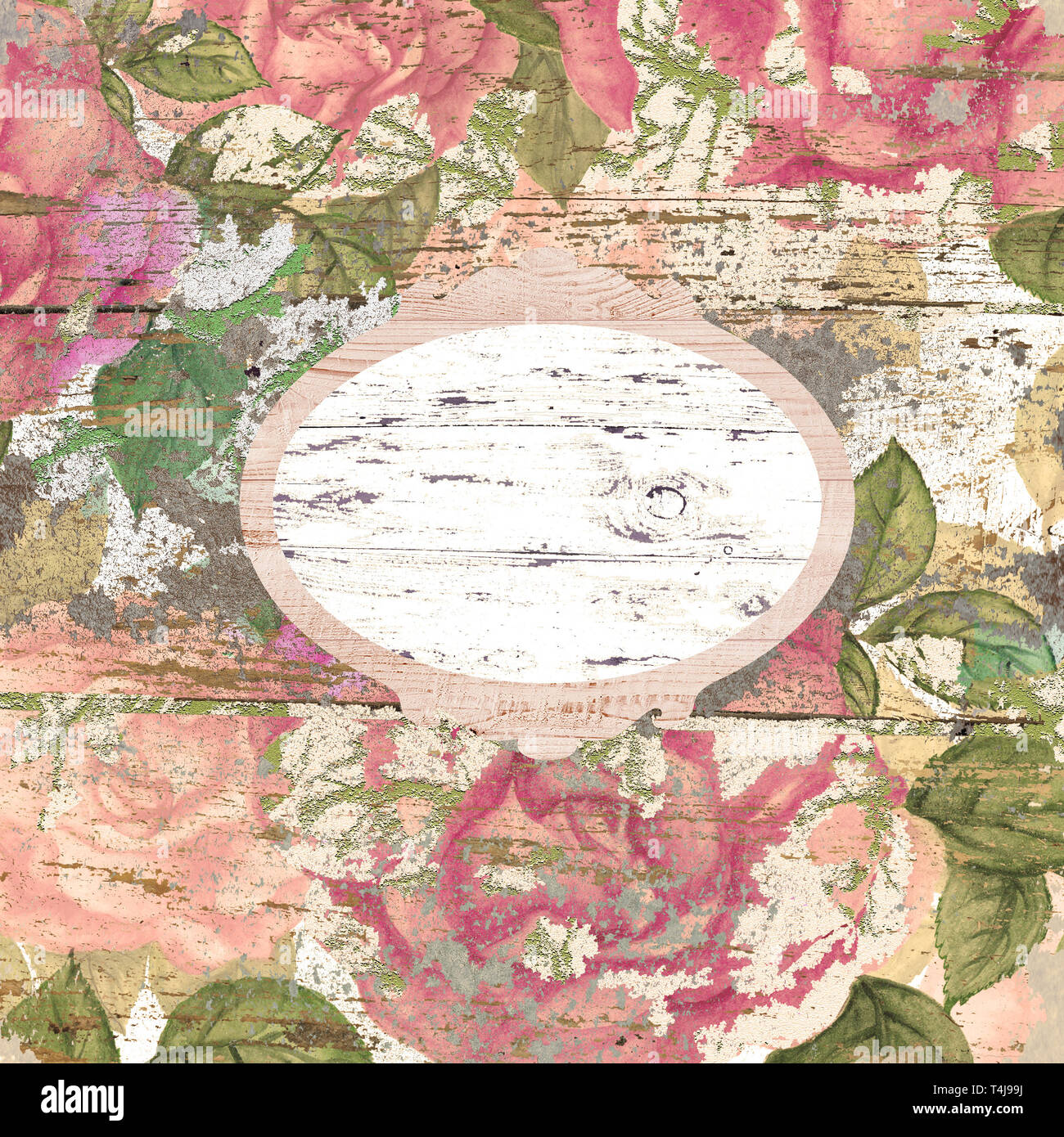 Vintage roses painting hi-res stock photography and images - Alamy