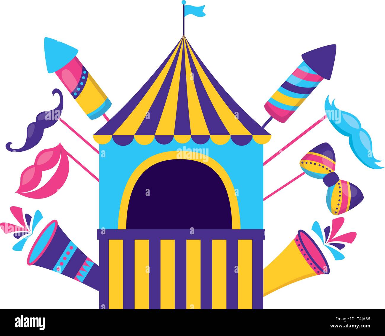 carnival booth flag Stock Vector Image & Art - Alamy