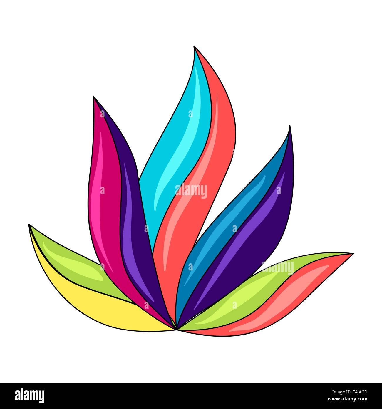 American native plant Stock Vector Images - Alamy