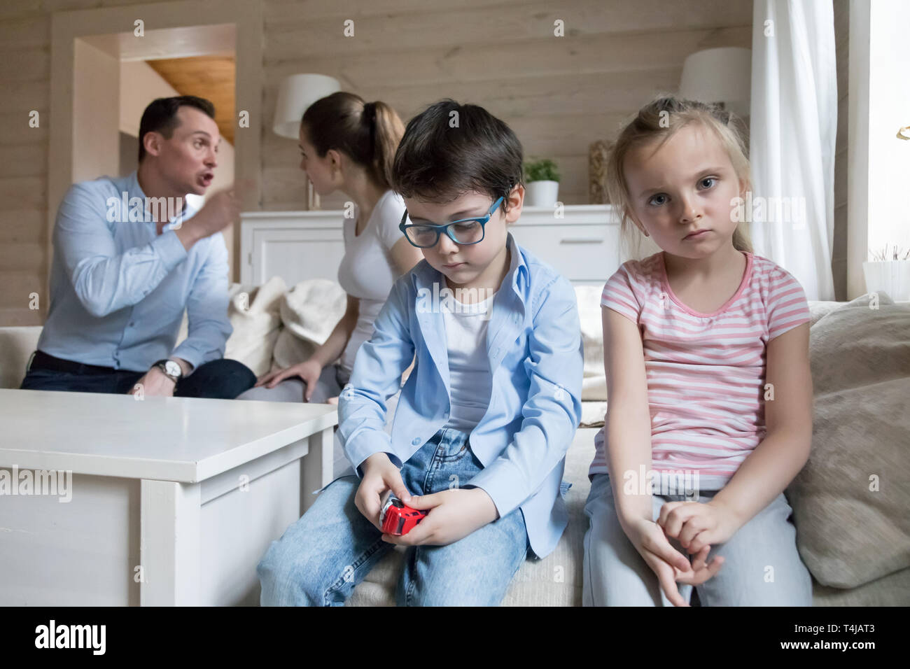Child angry parents hi-res stock photography and images - Alamy